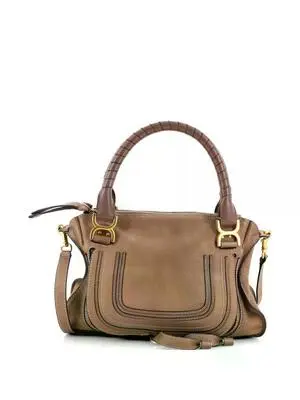 Chloé Marcie Leather Medium Satchel - Brown