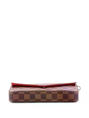 LOUIS VUITTON Felicie Pochette Damier Crossbody Bag - Brown