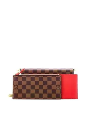 LOUIS VUITTON Felicie Pochette Damier Crossbody Bag - Brown