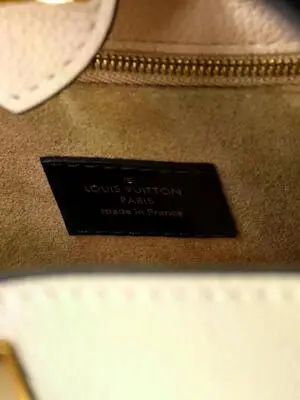 LOUIS VUITTON On My Side Leather With Monogram Canvas Mm Tote Bag - Brown
