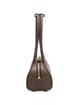 Miu Miu Beau Embossed Leather Tote Bag - Brown