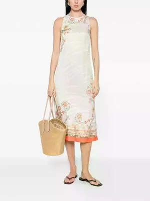 Just Cavalli Printed Midi Dress