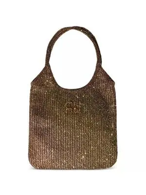 Miu Miu Ivy Sequin Mesh Handbag