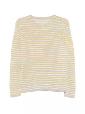 Auralee Striped Cashmere Sweater - Neutrals