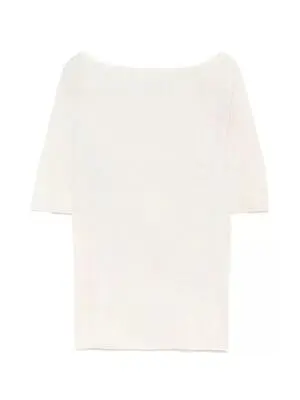 Majestic Filatures Boat-neck T-shirt - White