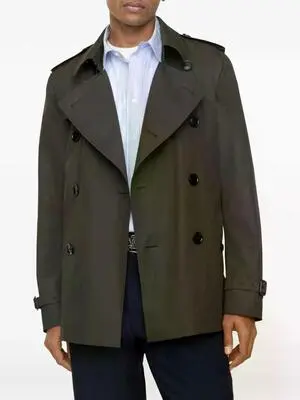 Burberry Tropical Gabardine Kensington Trench Coat - Grey