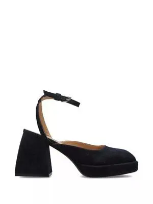 NODALETO Platform Denim Pumps - Blue