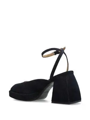 NODALETO Platform Denim Pumps - Blue