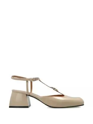 NODALETO Leather T-strap Pumps