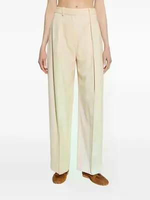 Victoria Beckham Pleated Trousers - Neutrals