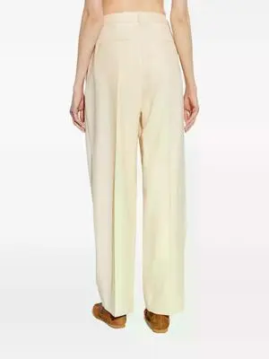 Victoria Beckham Pleated Trousers - Neutrals