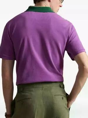 Polo Ralph Lauren Appliqué Short-sleeve Polo Shirt - Purple