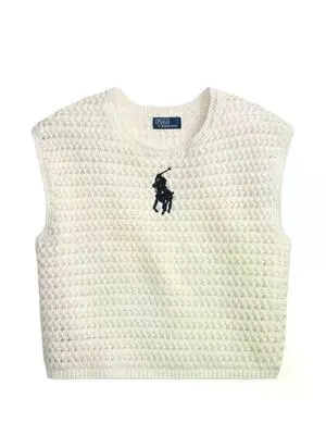 Polo Ralph Lauren Crochet Knit Vest