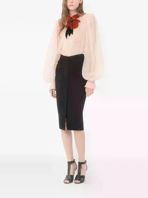 Valentino Garavani Embroidered Organza Blouse