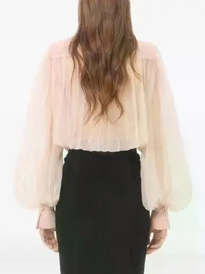 Valentino Garavani Embroidered Organza Blouse