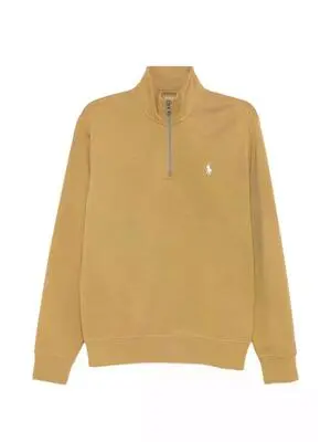 Polo Ralph Lauren Zip-neck Sweater With Logo - Neutrals