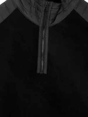 Belstaff Logo-patched Half-zip Jumper - Black
