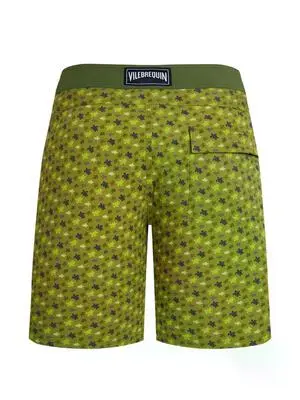 Vilebrequin Turtle-pattern Swim Shorts - Green