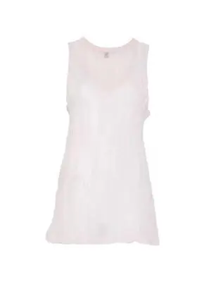 TOTEME Crinkled Gauze Tank Top - Pink