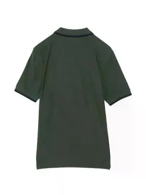 Fred Perry Logo-embroidered Half-zip Polo Shirt - Green