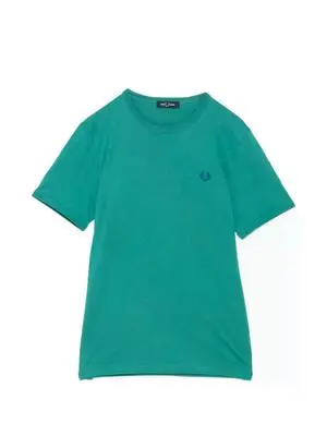 Fred Perry Logo-embroidered Round Neck T-shirt - Blue