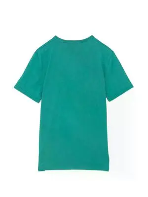 Fred Perry Logo-embroidered Round Neck T-shirt - Blue