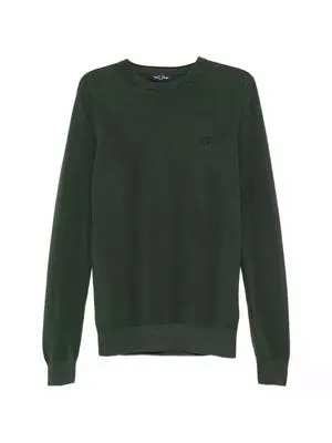 Fred Perry Piqué Stitch Sweater - Green
