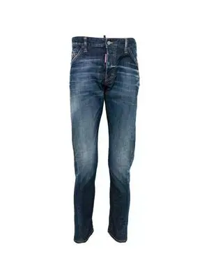 Dsquared2 Logo-patch Belt-loop Jeans - Blue