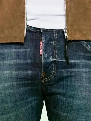 Dsquared2 Logo-patch Belt-loop Jeans - Blue