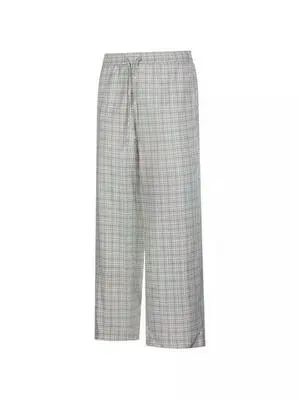 DUNST Checkered Trousers With Drawstring