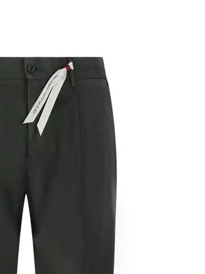 SANTANIELLO Pleated Trousers - Grey