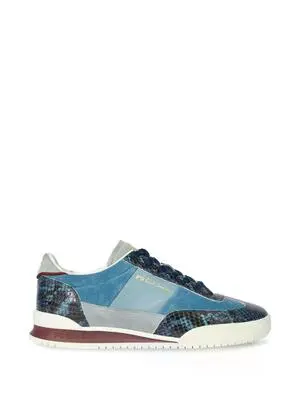 Paul Smith Dover Snake-pattern Panelled Sneakers - Blue