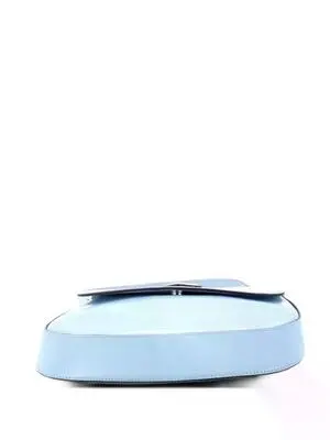 Prada Cleo Flap Shoulder Bag Spazzolato Leather - Blue
