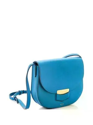 Celine Trotteur Small Crossbody Bag Grainy Leather - Blue