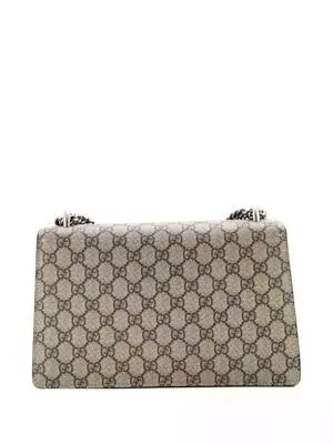 Gucci Dionysus Small Shoulder Bag Embroidered Gg Coated Canvas - Multicolour
