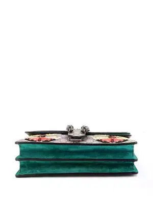 Gucci Dionysus Small Shoulder Bag Embroidered Gg Coated Canvas - Multicolour