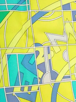 Hermès Sport Pocket Square Silk Handkerchief - Blue