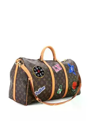 LOUIS VUITTON Keepall Bandouliere 50 World Tour Travel Bag - Multicolour