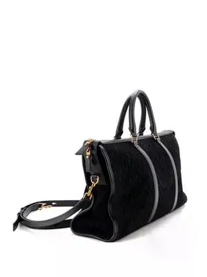 Saint Laurent Monogram Suede Duffle Bag