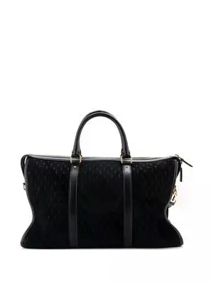 Saint Laurent Monogram Suede Duffle Bag