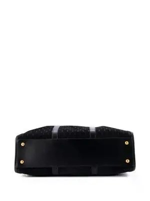 Saint Laurent Monogram Suede Duffle Bag