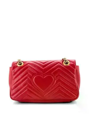 Gucci Gg Marmont Small Crossbody Bag - Red