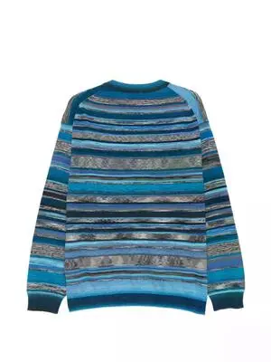 Paul Smith Striped Crew Neck Sweater - Blue