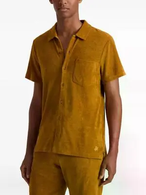 Vilebrequin Short-sleeve Terry Bowling Shirt - Yellow