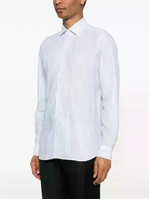 Zegna Striped Shirt - White