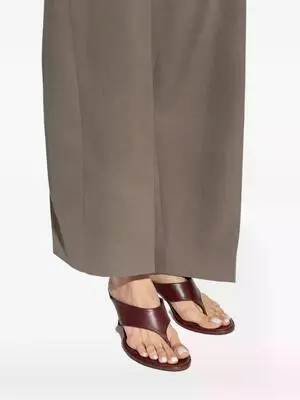 AeydĒ Leather Toe Sandals - Brown