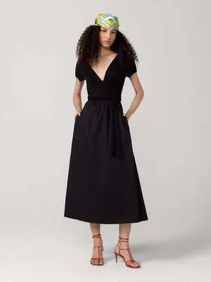 Diane Von Furstenberg Elena Midi Wrap Dress