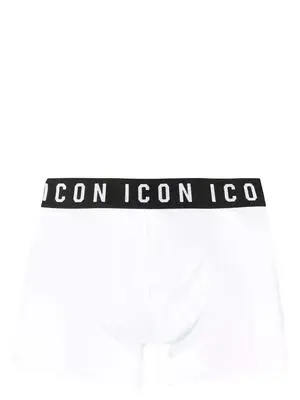 Dsquared2 Logo Waistband Boxers - White