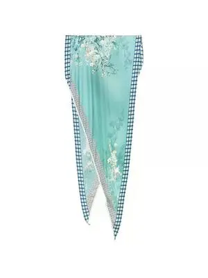 Seventy Floral-print Scarf - Blue