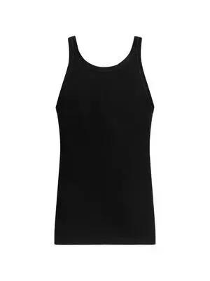 Dolce & Gabbana Cotton Tank Top With Emblem